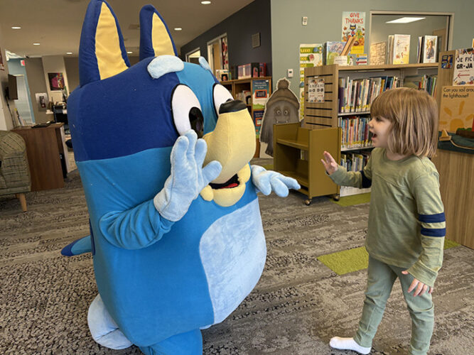 PHOTO: Bluey visits Alpena library | News, Sports, Jobs - The Alpena News